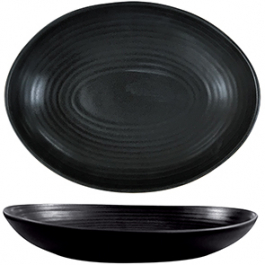 Accolade Claystone Carbon Deep Oval Bowl 26.5cm | Southern Hospitality