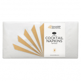 2 Ply White Cocktail Serviettes | Southern Hospitality