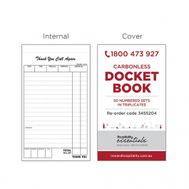 Triplicate Carbonless Docket Book 50 Sheet 170mm x 100mm | Southern ...