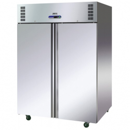 Pro.Equip Upright Stainless 2 Door Freezer | Southern Hospitality