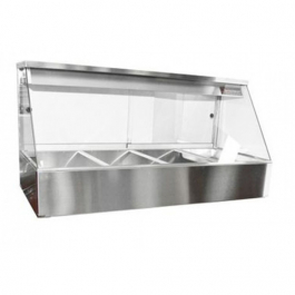 Woodson Straight Glass Hot Food Display | Southern Hospitality