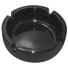 Arcoroc Stackable Black Ashtray 107mm | Southern Hospitality