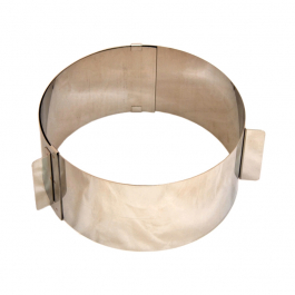 Round Cake Form Stainless Steel Adjustable 100mm Deep | Southern ...