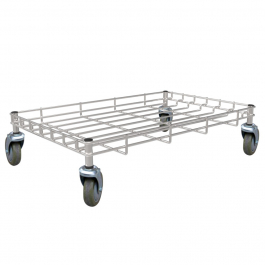Dolly for Dough Box Chrome Plated | Southern Hospitality