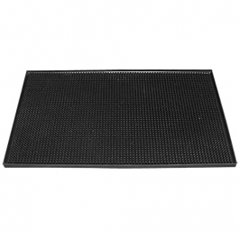 Black Rubber Bar Mat - 450mm x 300mm | Southern Hospitality