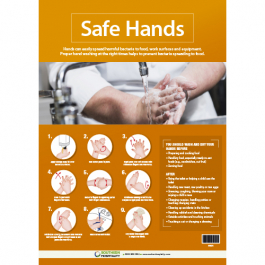 Food Safety Poster Safe Hands A3 | Southern Hospitality