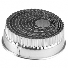 Round Cutter Set Fluted Stainless Steel 11 Piece | Southern Hospitality