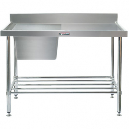 Simply Stainless Sink Bench With Splash Back 700mm | Southern Hospitality