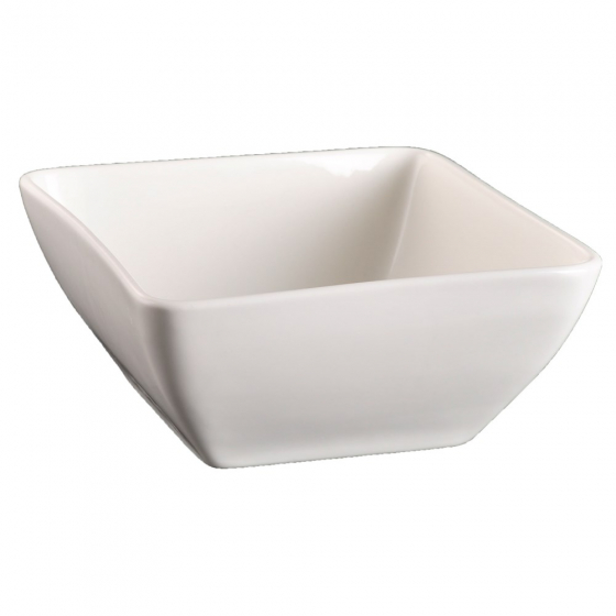 Basics Square Bowl White 115x115x60mm | Southern Hospitality