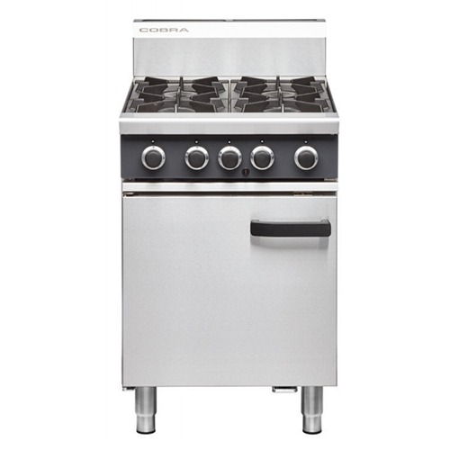 Cobra CR6D 600mm Four Burner Gas Range Static Oven | Southern Hospitality