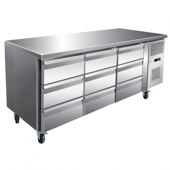 Pro.Equip Undercounter Stainless 9 Drawer Chiller 1795mm | Southern ...