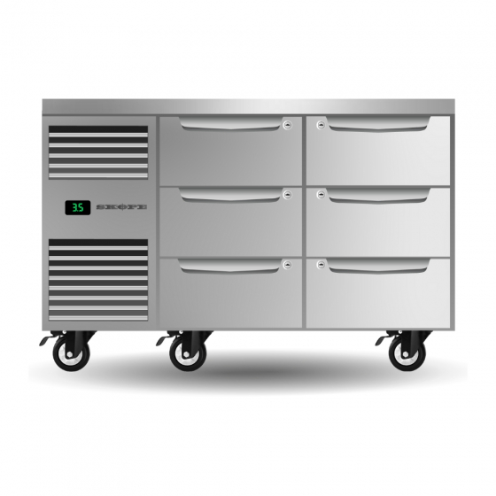 SKOPE ProSpec 6 Drawer 1/1 UnderBench Fridge | Southern Hospitality