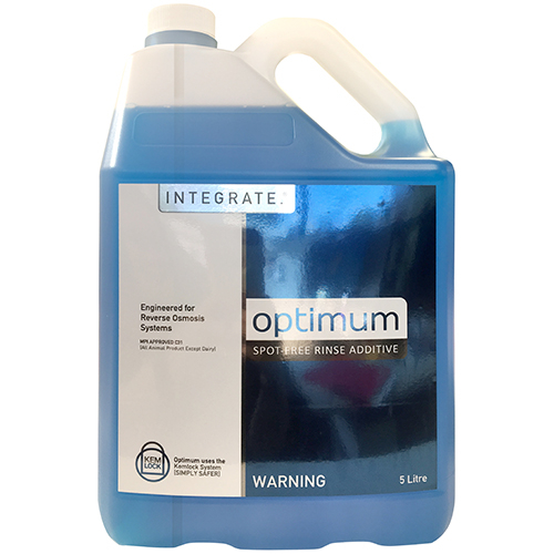 Integrate Optimum Spot-Free Rinse Additive 5L | Southern Hospitality