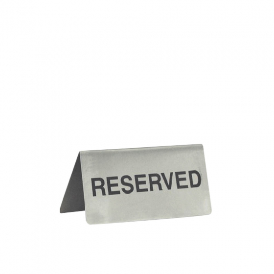 Sign Reserved Stainless Steel A Frame 100mm x 43mm | Southern Hospitality