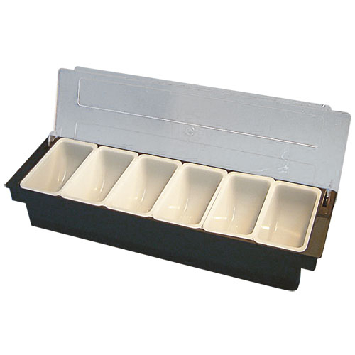 6 Compartment Plastic Condiment Holder | Southern Hospitality