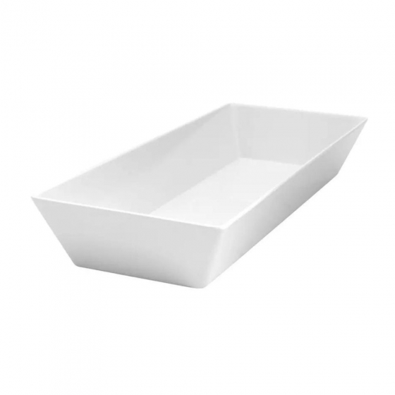 Melamine Deep Dish Rect 500x200x70mm White | Southern Hospitality