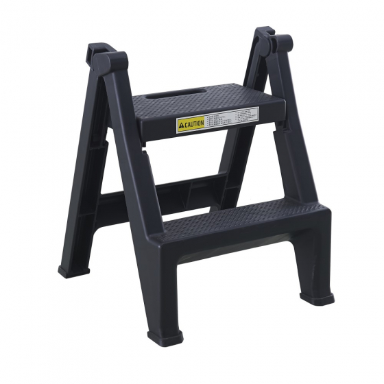 Trust Two Step Stool Black Folding | Southern Hospitality