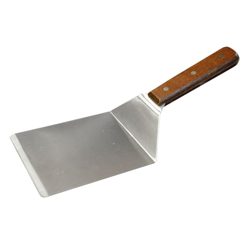 Wooden Handled Stainless Steel Burger Turner | Southern Hospitality