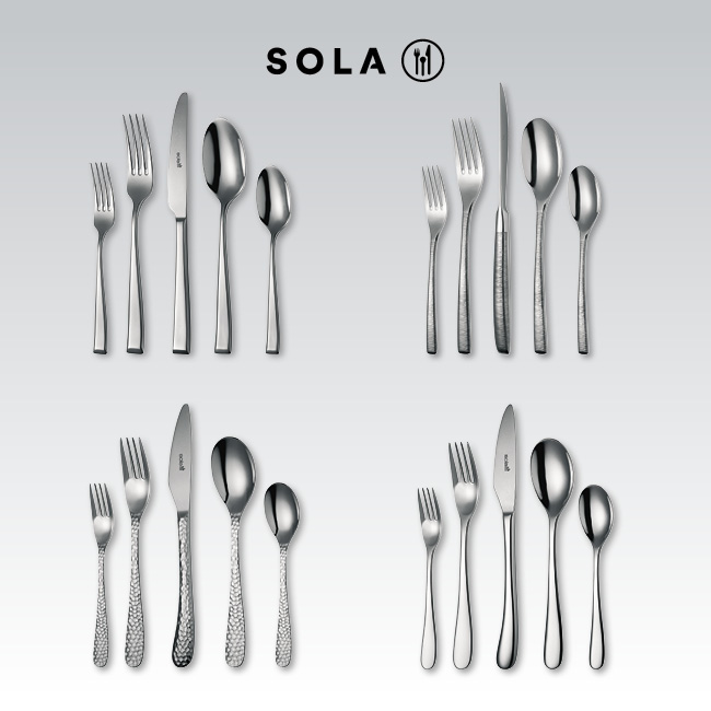Sola Cutlery Patterned Range & Coloured Range | Southern Hospitality
